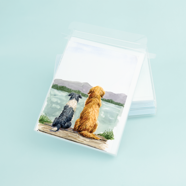 Dogs on the Dock Greeting Card | Sympathy Card – Taylor Paladino