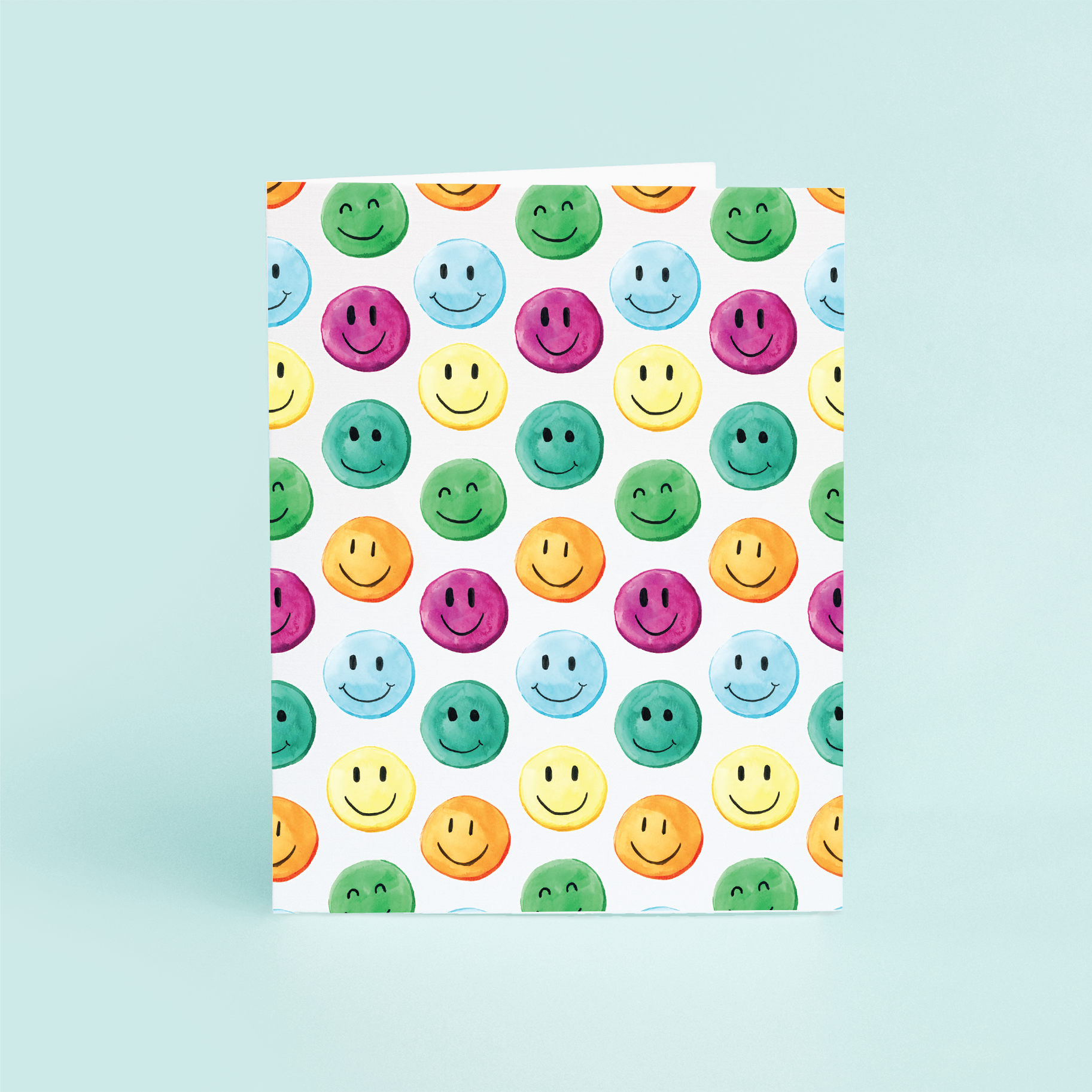Colorful Smileys Card | Cards for Kids at Camp – Taylor Paladino