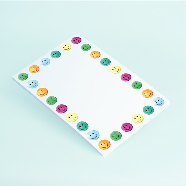 Colorful Smileys Notepad | Teacher Gifts – Taylor Paladino