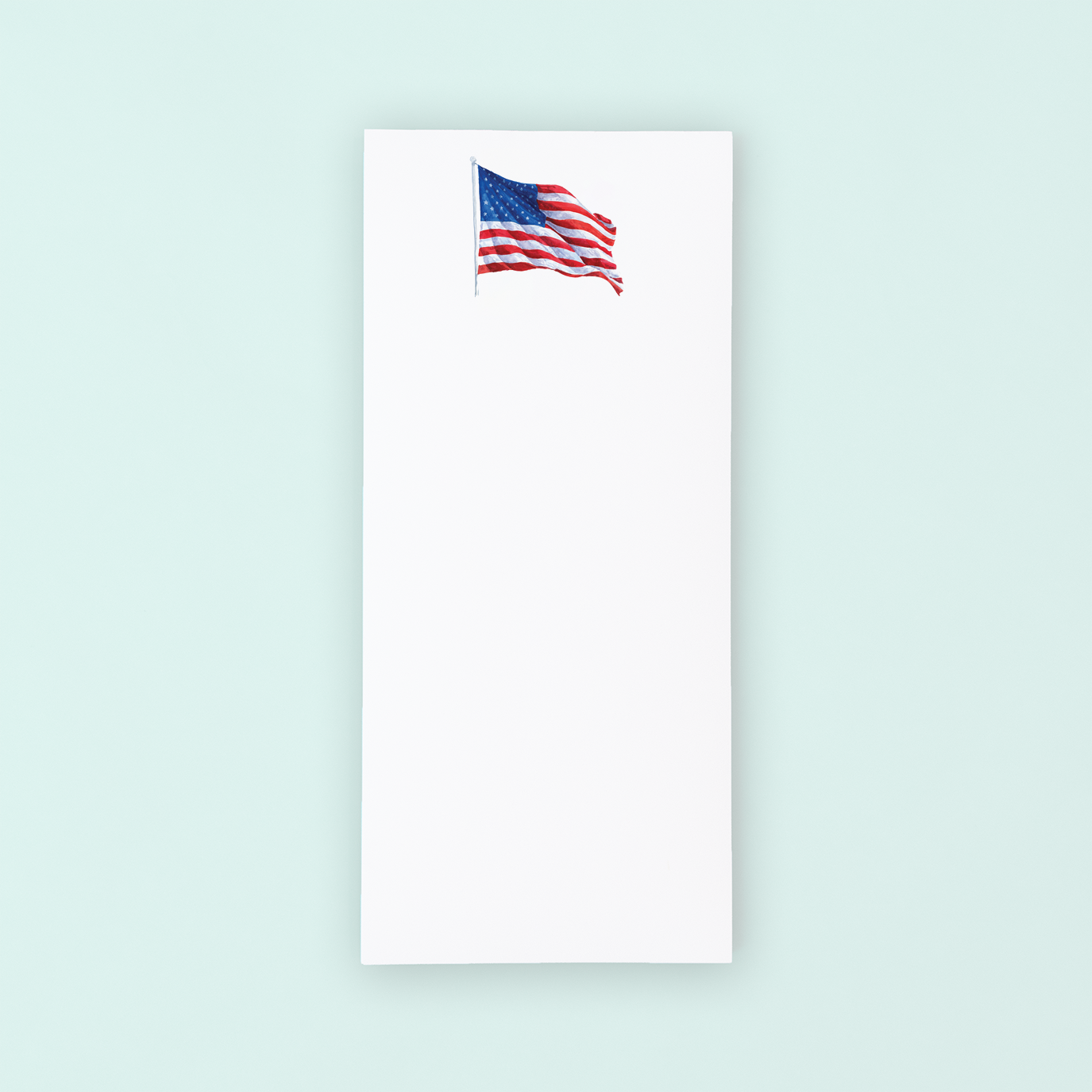 American Flag Lists Pad | Watercolor Art – Taylor Paladino