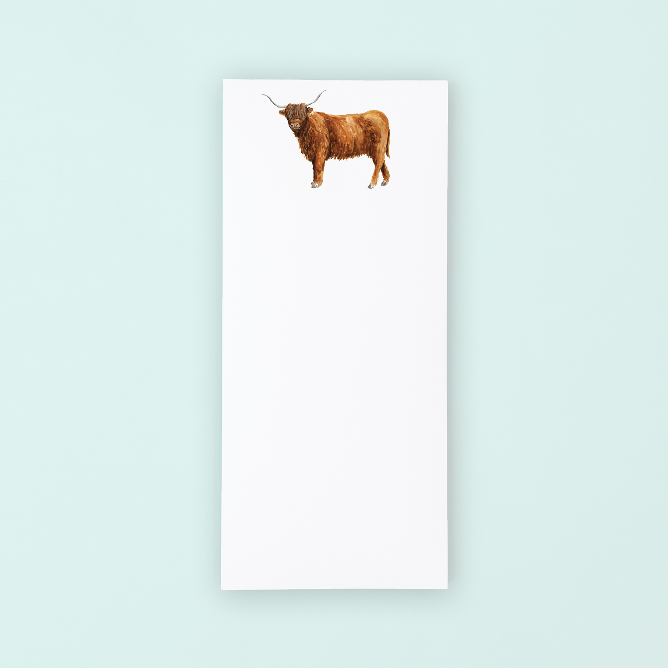 Highland Cow Notepad | Highland Cow Stationery – Taylor Paladino