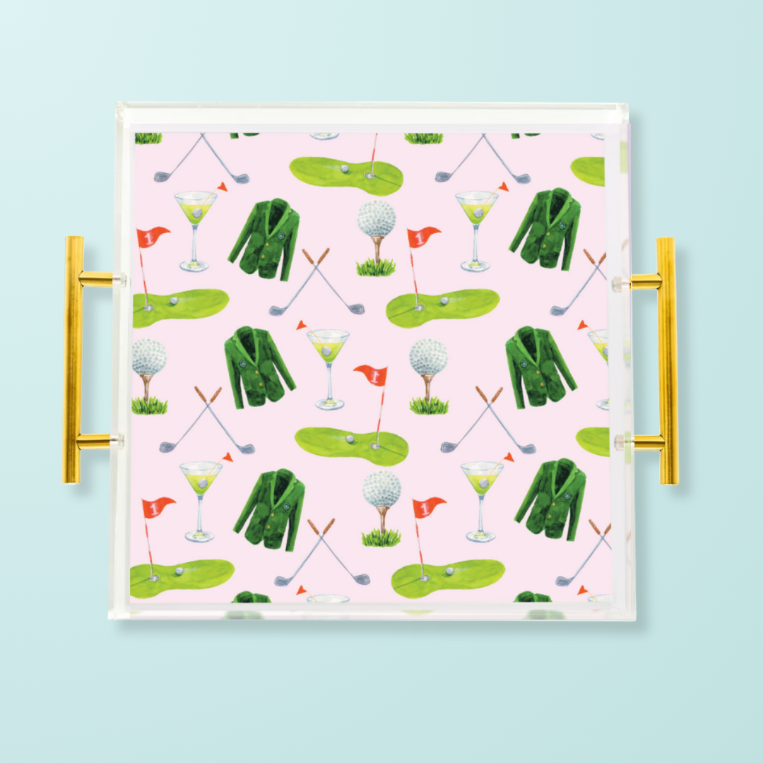 Golf Pattern Acrylic Tray – Taylor Paladino