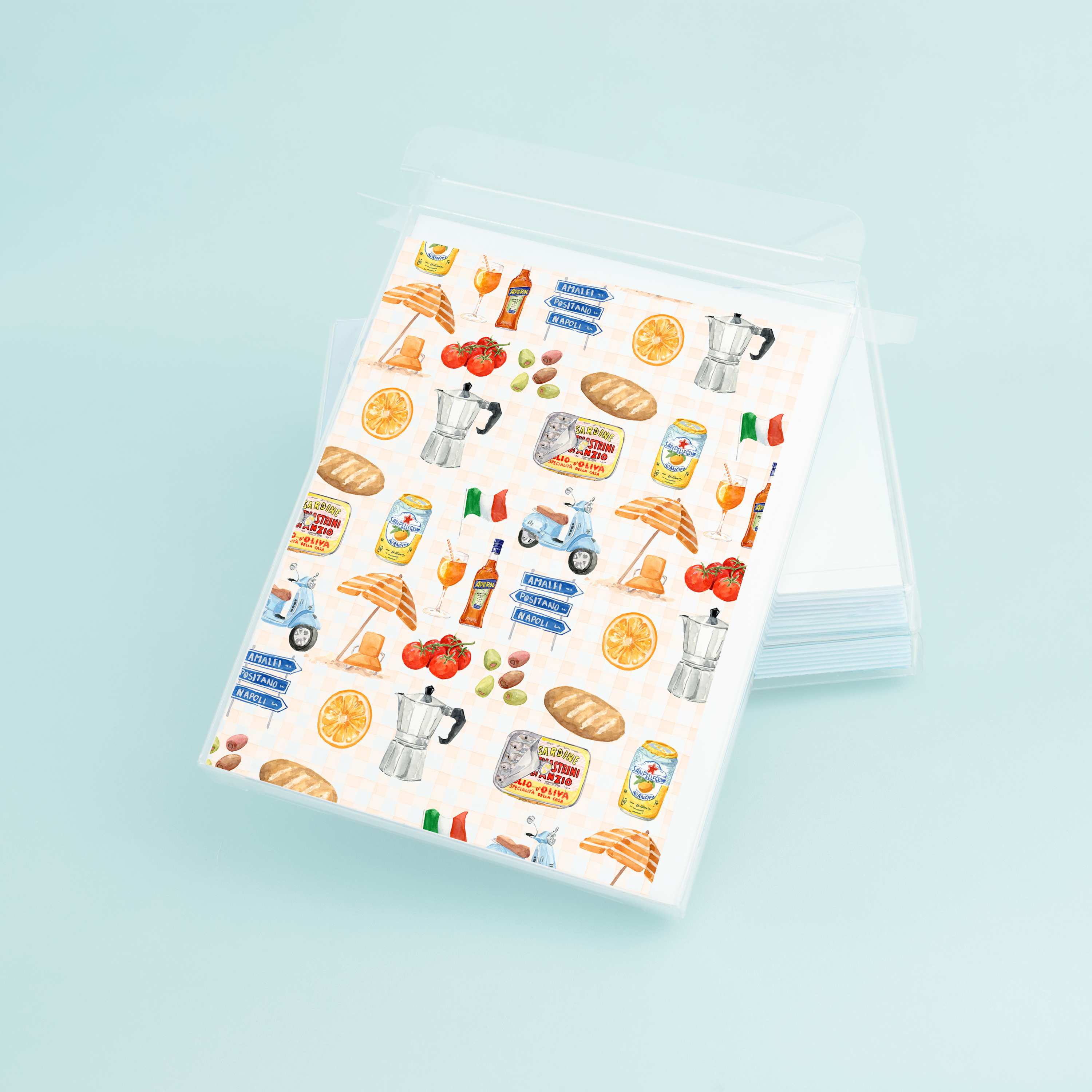 Italiano Pattern Greeting Card | Italian Summer Stationery – Taylor ...