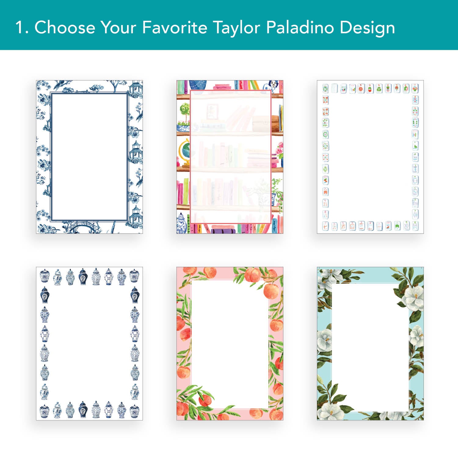Custom Bordered Notepad – Taylor Paladino