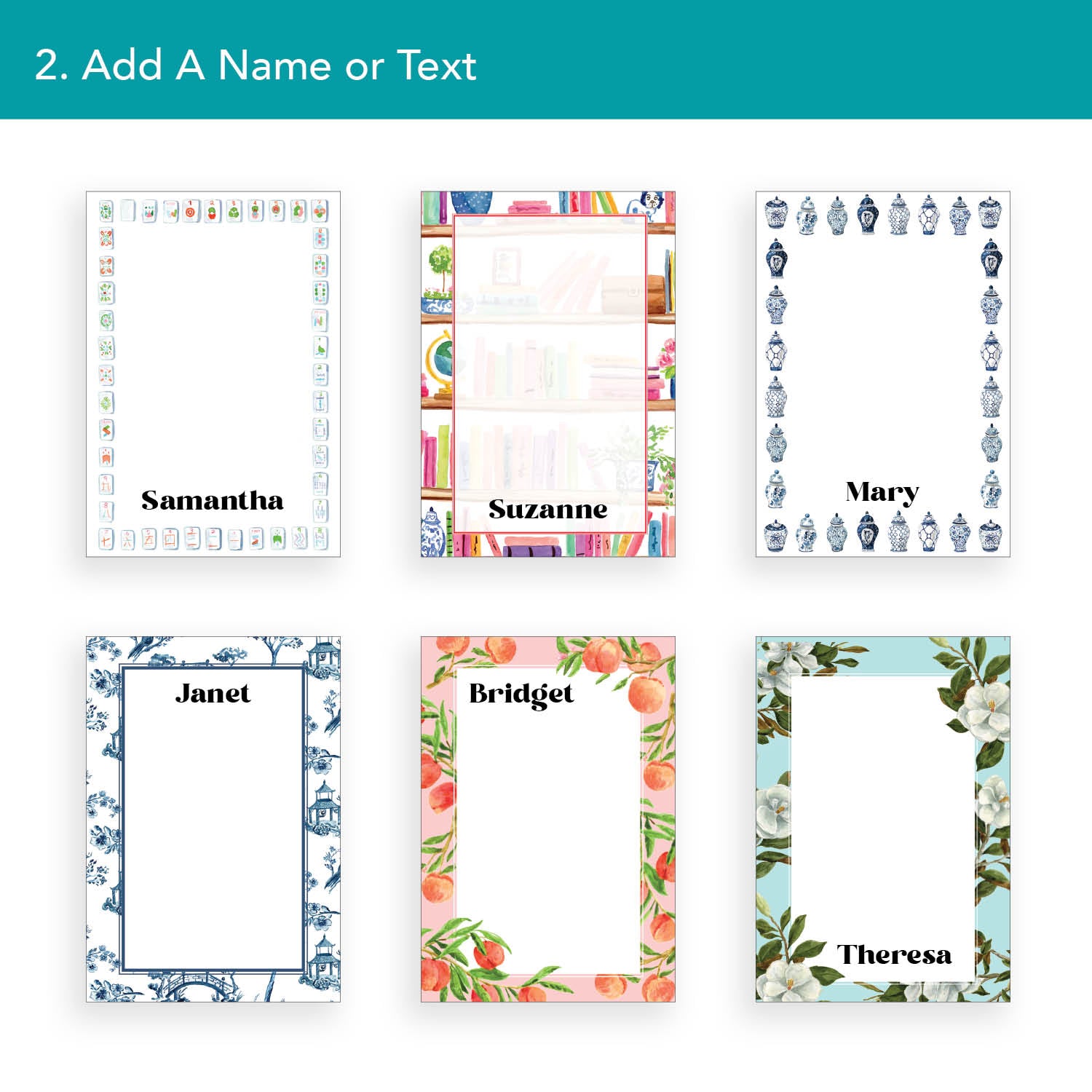 Custom Bordered Notepad – Taylor Paladino