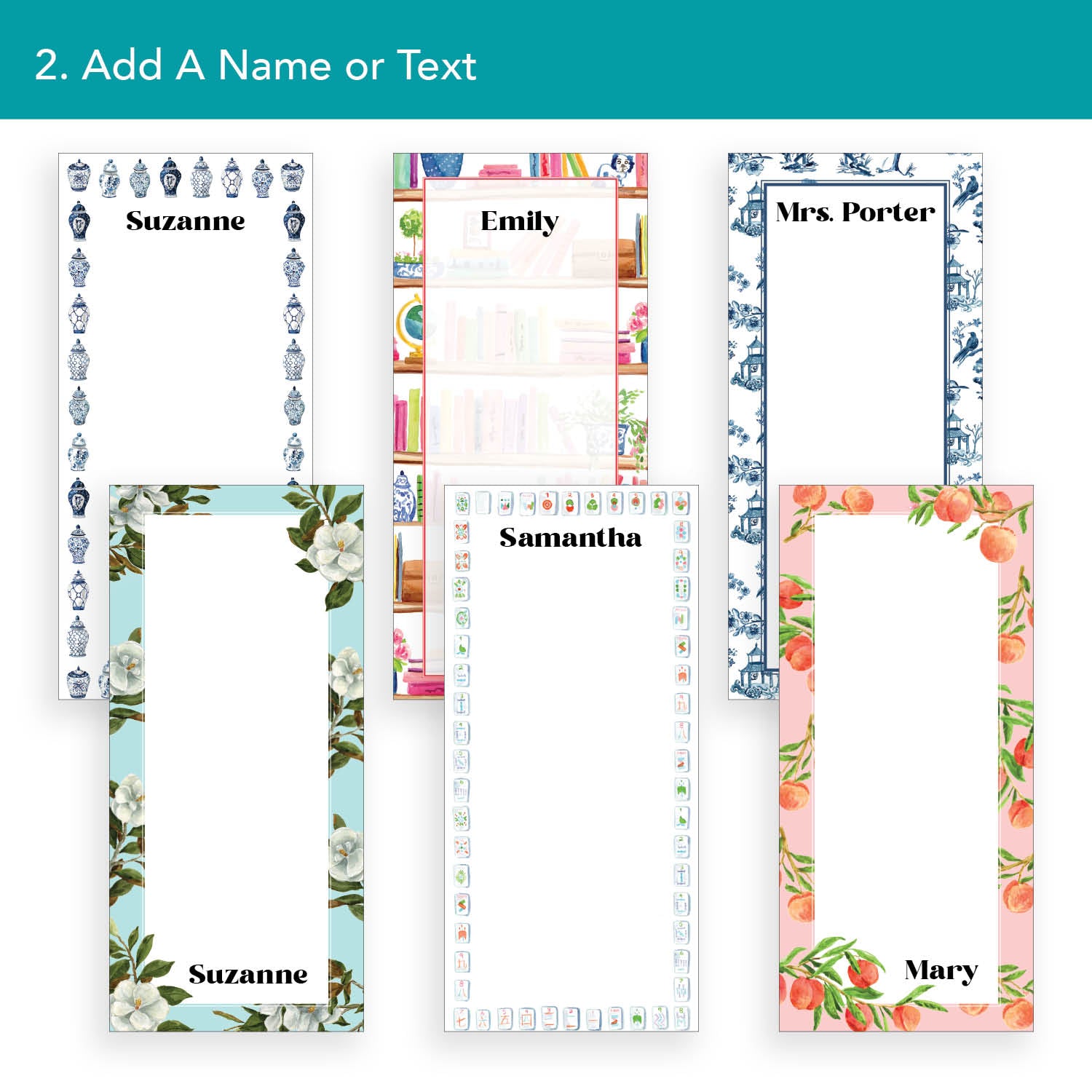 Custom Border List Pad – Taylor Paladino