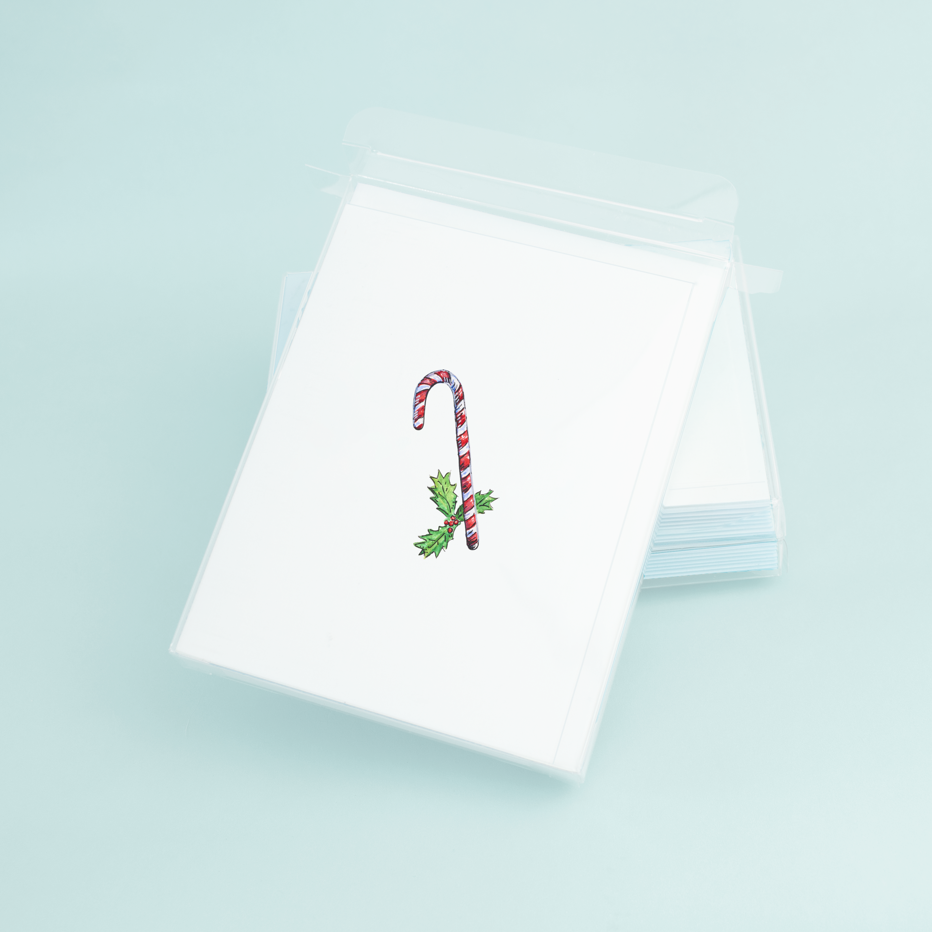 Candy Cane Christmas Card | Festive Candy Cane Xmas Cards – Taylor Paladino